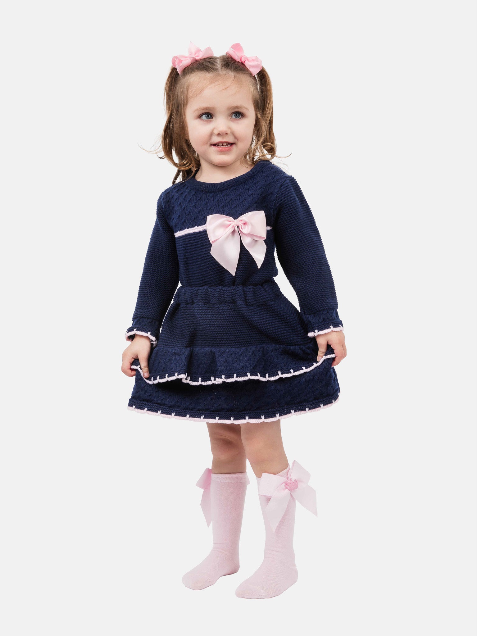 Baby Girl Adelina 2-piece Spanish Knitted Set | Mommiesnbabies