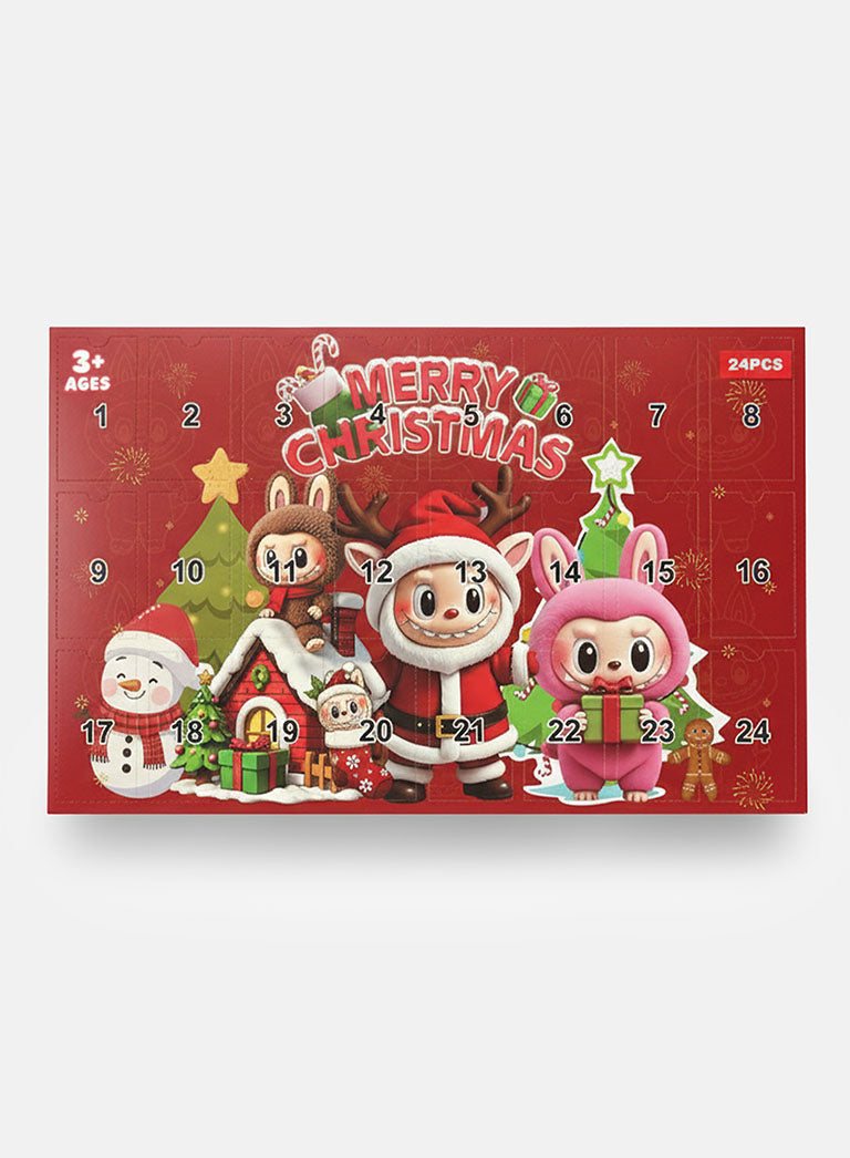 Advent Calendar 24-pieces "Merry Christmas" - Labubu | Mommiesnbabies