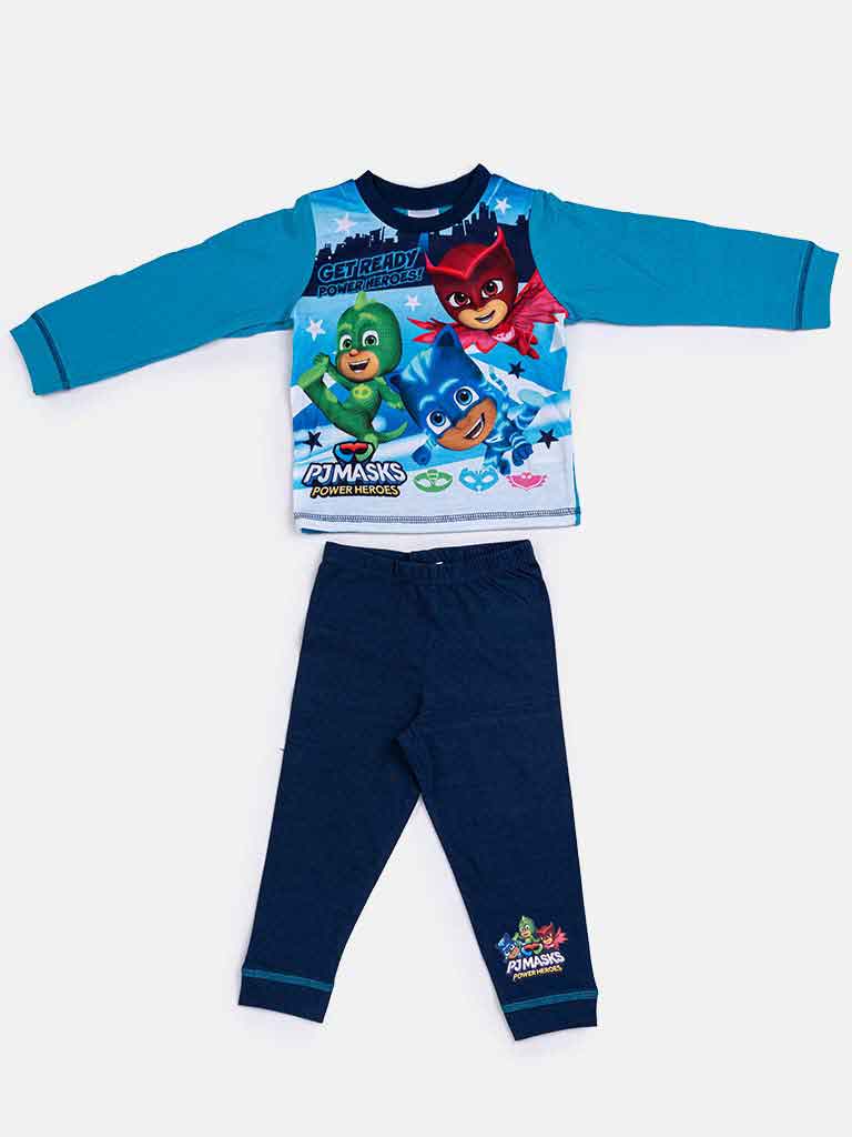 PJ Masks Baby Boy Long Pyjama Set | Mommiesnbabies